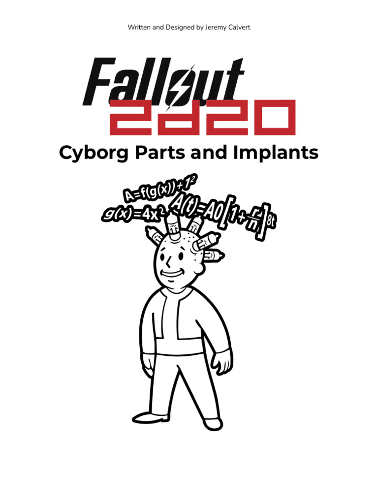 Cyborg Parts and Implants - Fallout 2d20 | PDF | Cyborg | Gun