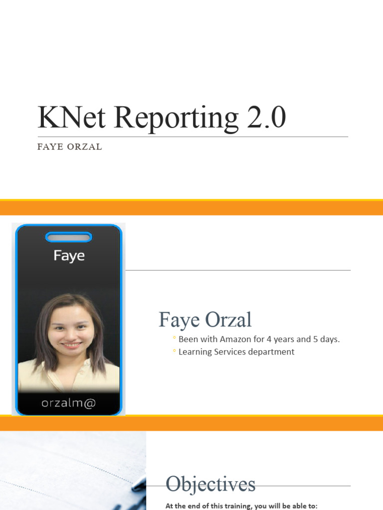 KNet Reporting 2 | PDF