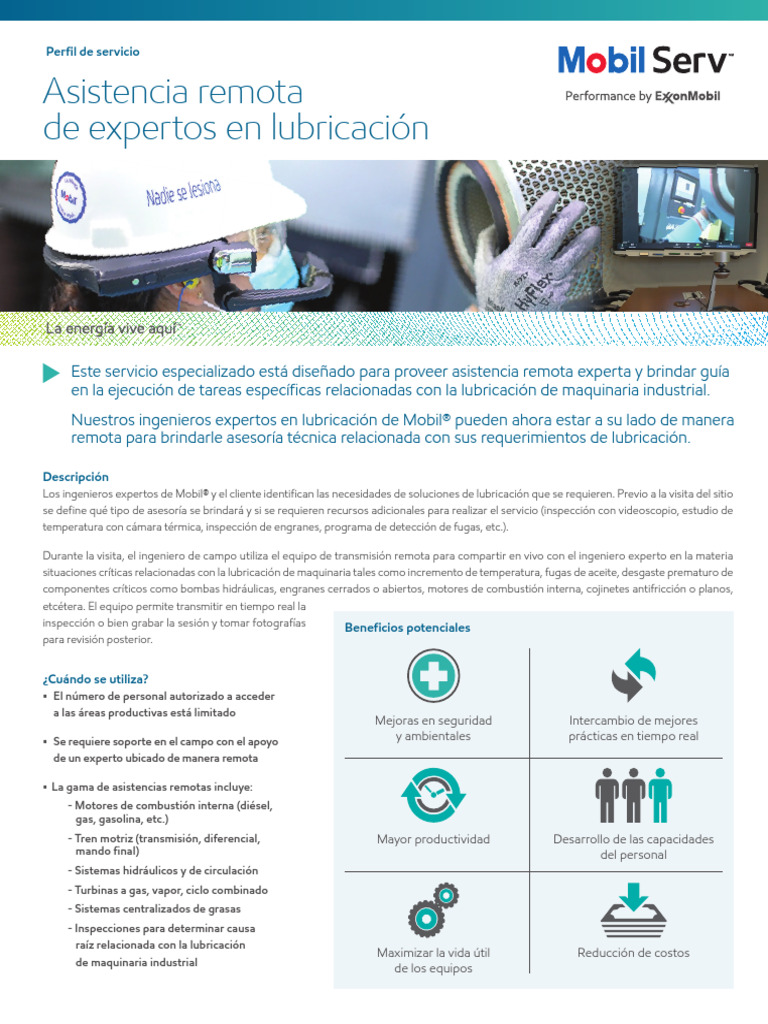 Asistencia remota de expertos en lubricacin | PDF | Ingeniería | Rodamiento (Mecánico)