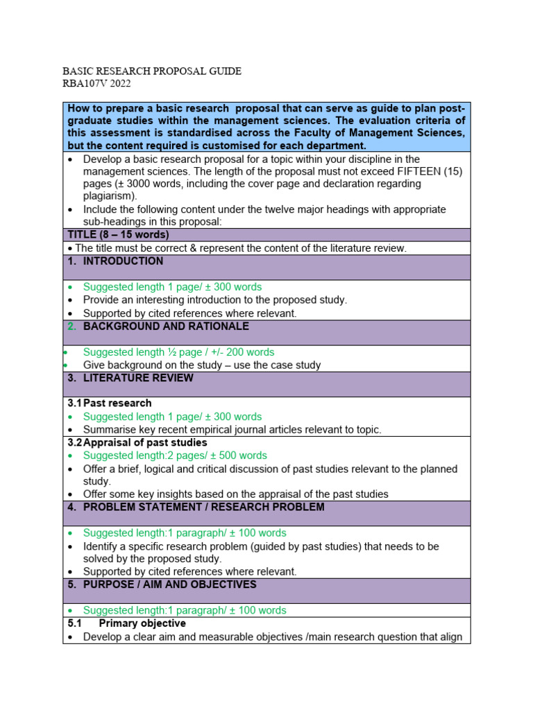 Guidelines Proposal Rba107v 2022 | PDF | Survey Methodology | Validity ...