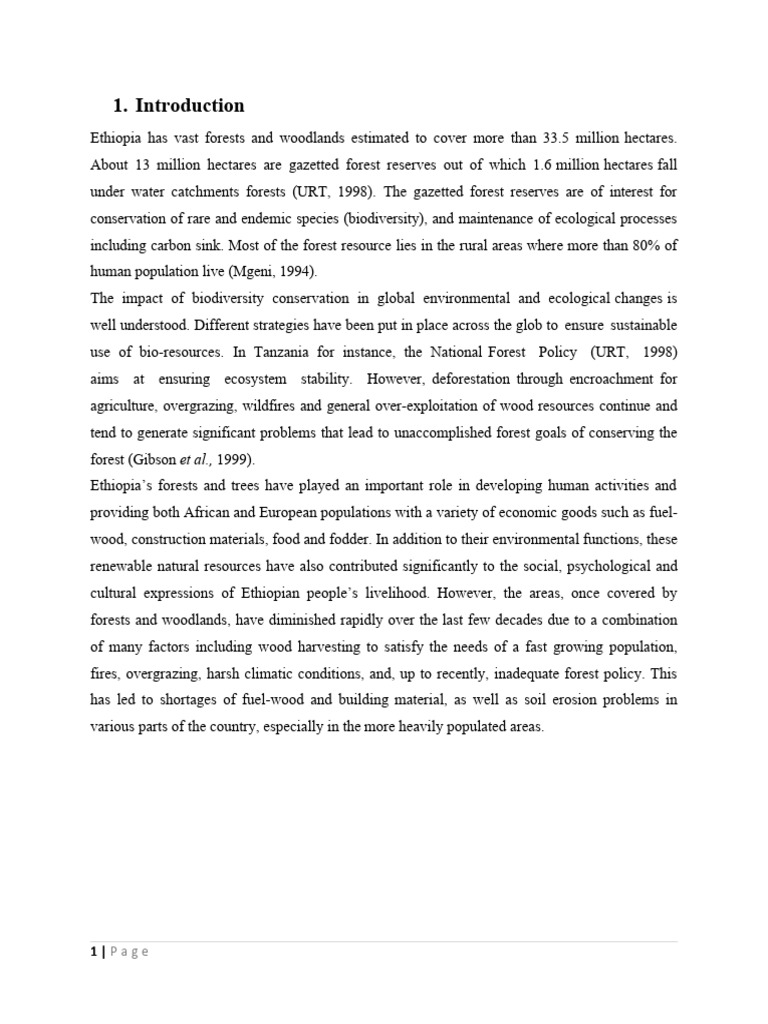 Approaches To Forest Development in Ethiopia | PDF | Forests | Forestry