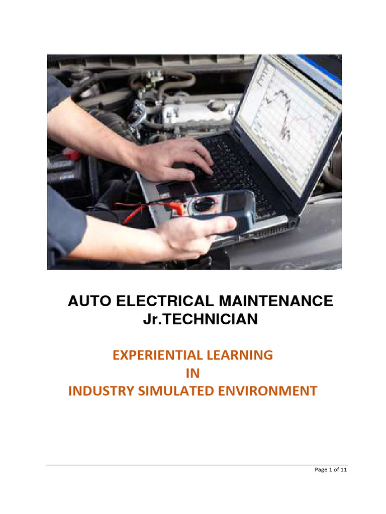 COURSE 1009 - Auto Electrical Maintenance JR - Technician | PDF | Car ...