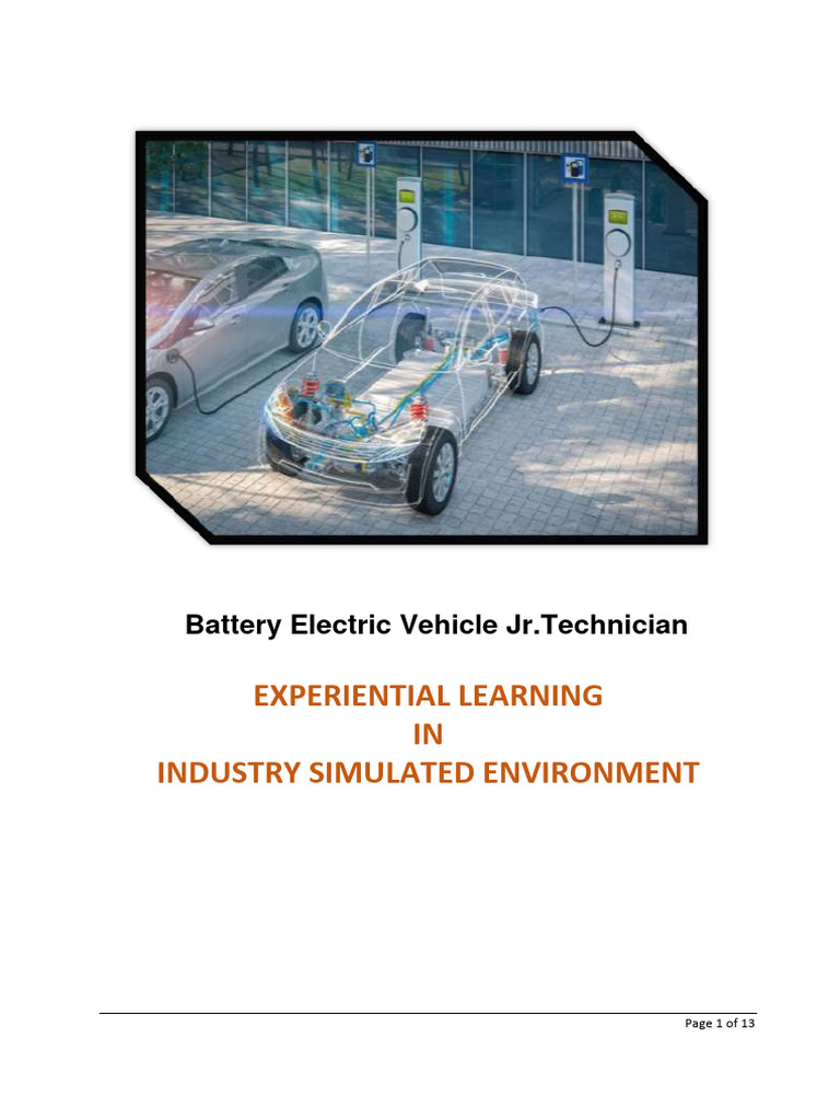 COURSE 1010 - Battery Electric Vehicle JR - Technician | PDF | Electric ...