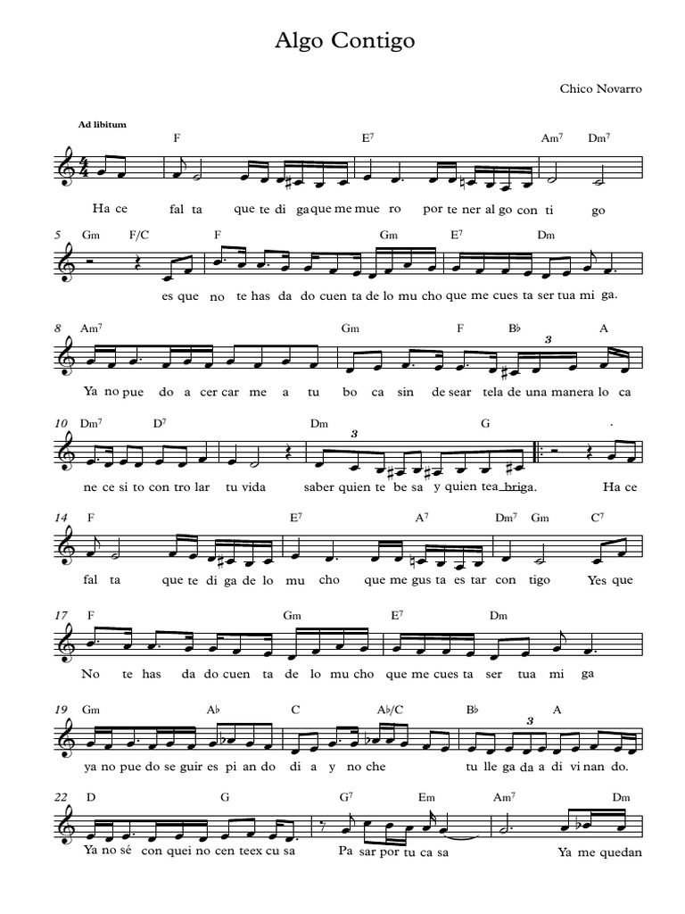 Algo Contigo | PDF