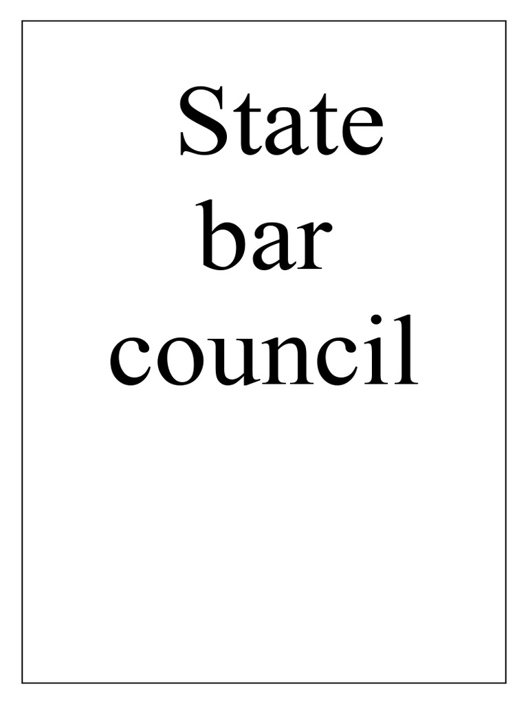 State Bar Council | PDF | Advocate | Justice