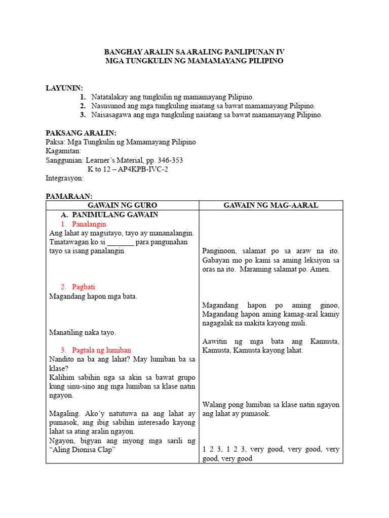 Tungkulin NG Mamamayang Pilipino | PDF