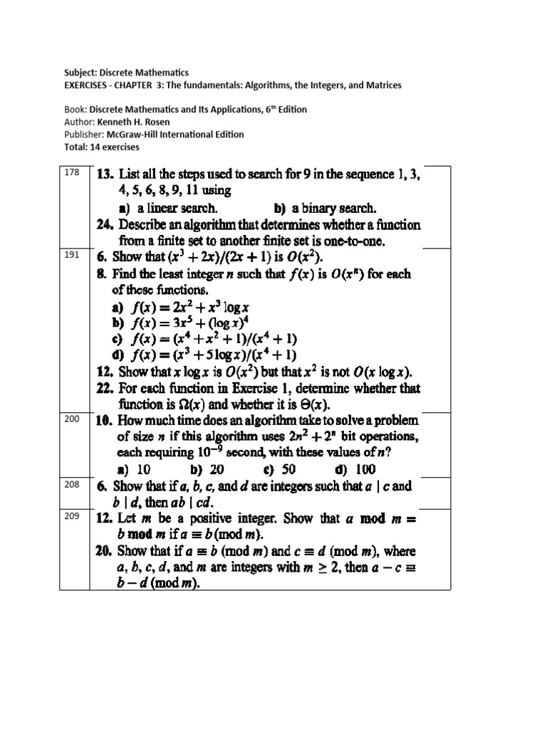 Exercises Chapter03 | PDF