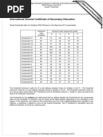 Nust Admission Scale | PDF | Educational Institutions | Secondary Education