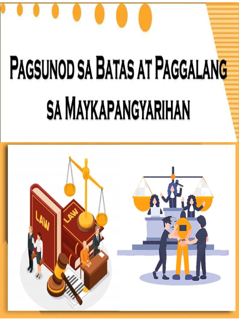 Pagsunod Sa Batas | PDF