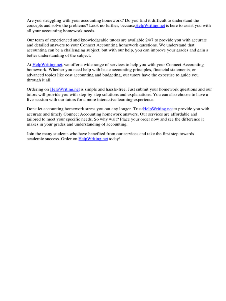 Connect Accounting Homework Solutions | PDF | Credit Card | Inventory