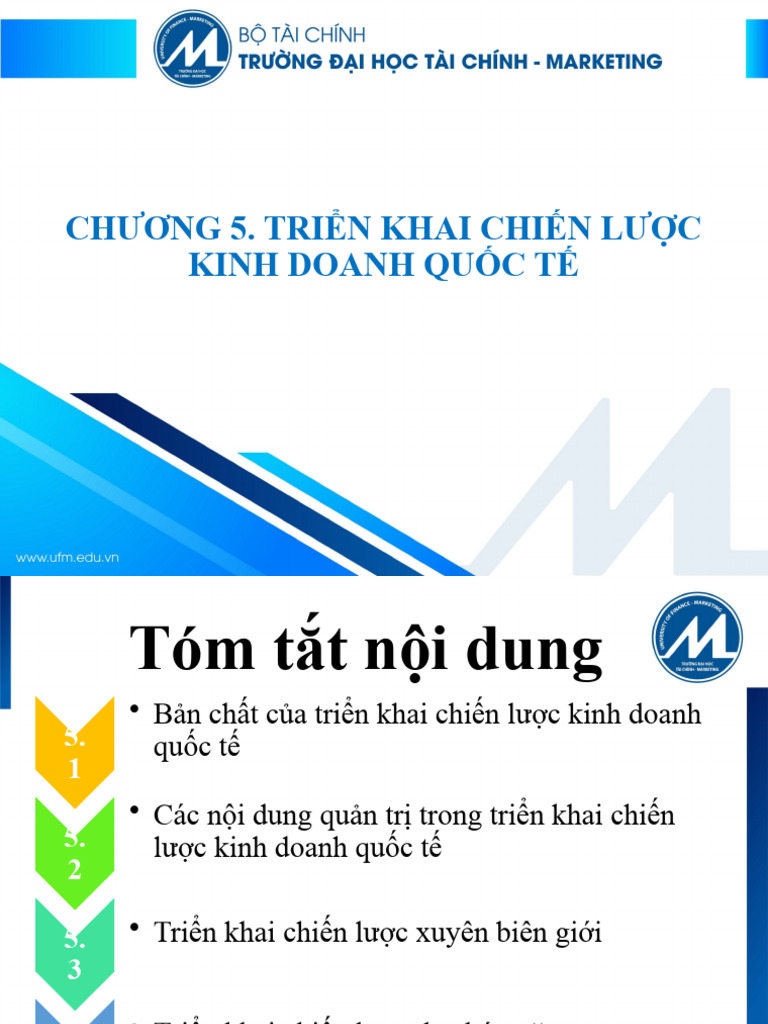 Chuong 5. Trien Khai Chien Luoc KDQT | PDF