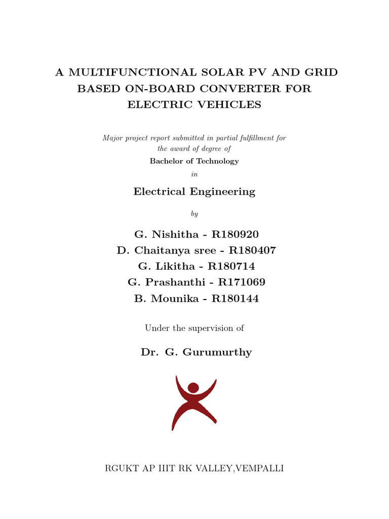IIT Bhubaneswar BTP Template-3 | PDF | P–N Junction | Solar Cell