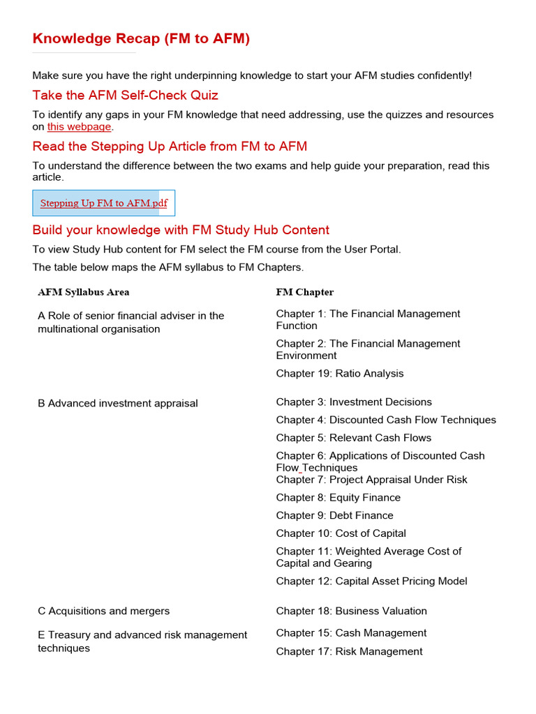 AFM Study Text | PDF | Financial Risk | Hedge (Finance)