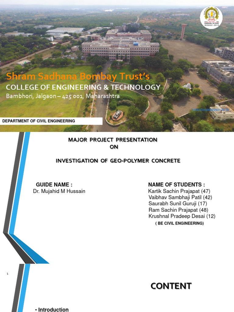 Minor Project PPT Stage 2 | Download Free PDF | Concrete | Cement