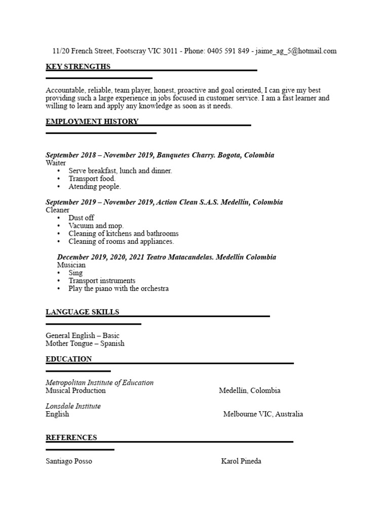 CV Alejandro Chaves Fin | PDF