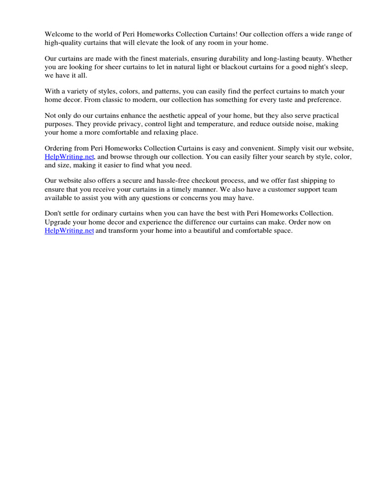 Peri Homeworks Collection Curtains | PDF | Curtain | Textiles