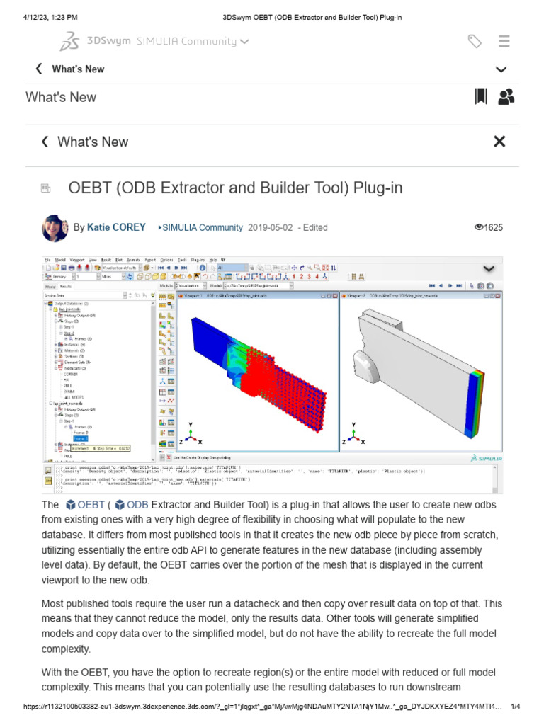 3DSwym OEBT (ODB Extractor and Builder Tool) Plug-In | PDF | Databases ...