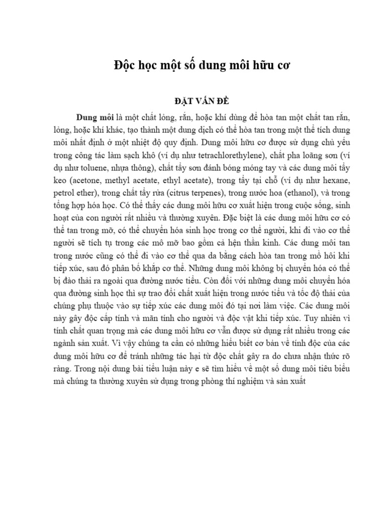 Hoc Dung Moi Huu Co | PDF