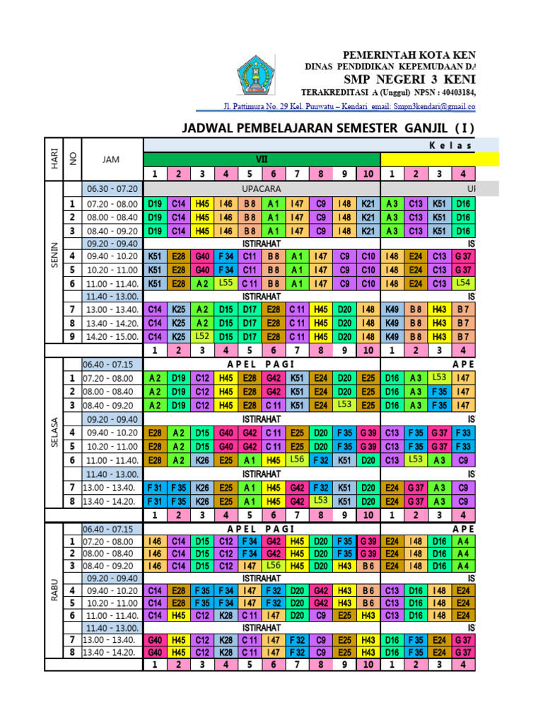 Jadwal Normal 2 | PDF