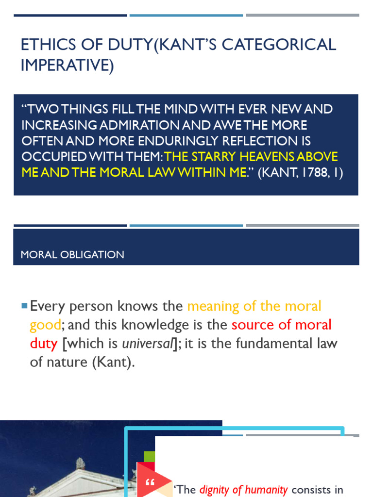 Kant's Categorical Imperative Explained | PDF | Immanuel Kant | Western ...