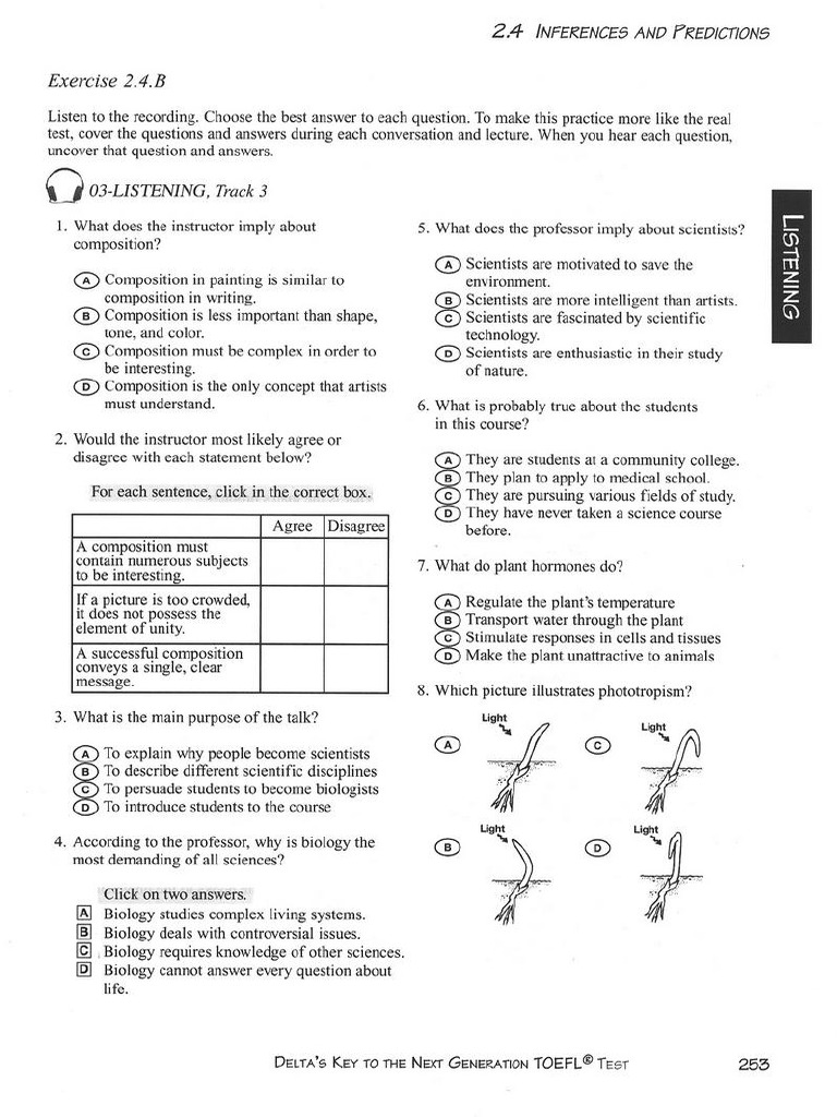Delta Key To The TOEFL iBT 2-258-262 | PDF