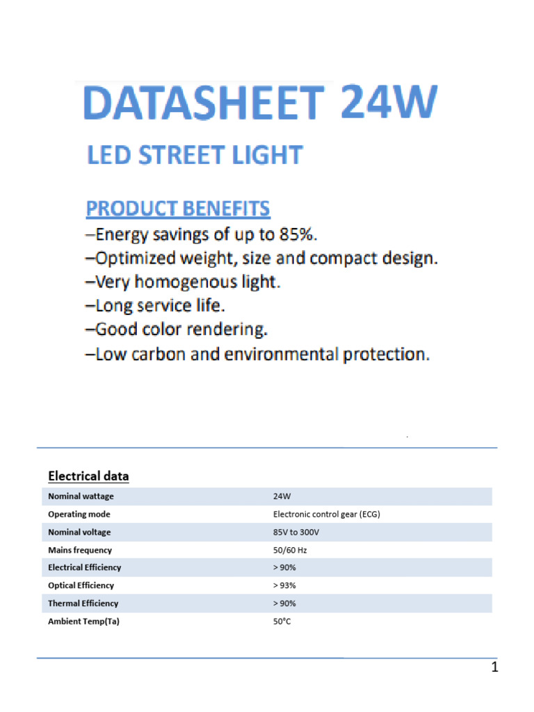 LED Data Sheet | Download Free PDF | Printed Circuit Board | Mains ...