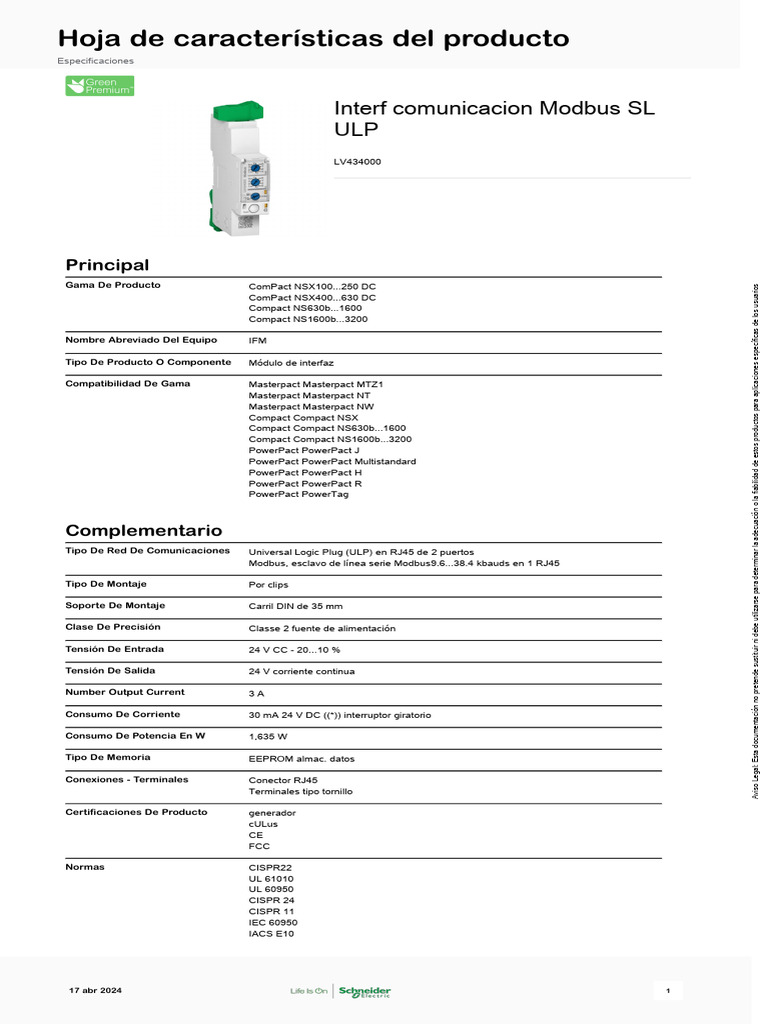 Schneider Electric - Enerlin-X-IFE-y-IFM - LV434000 | PDF | Residuos