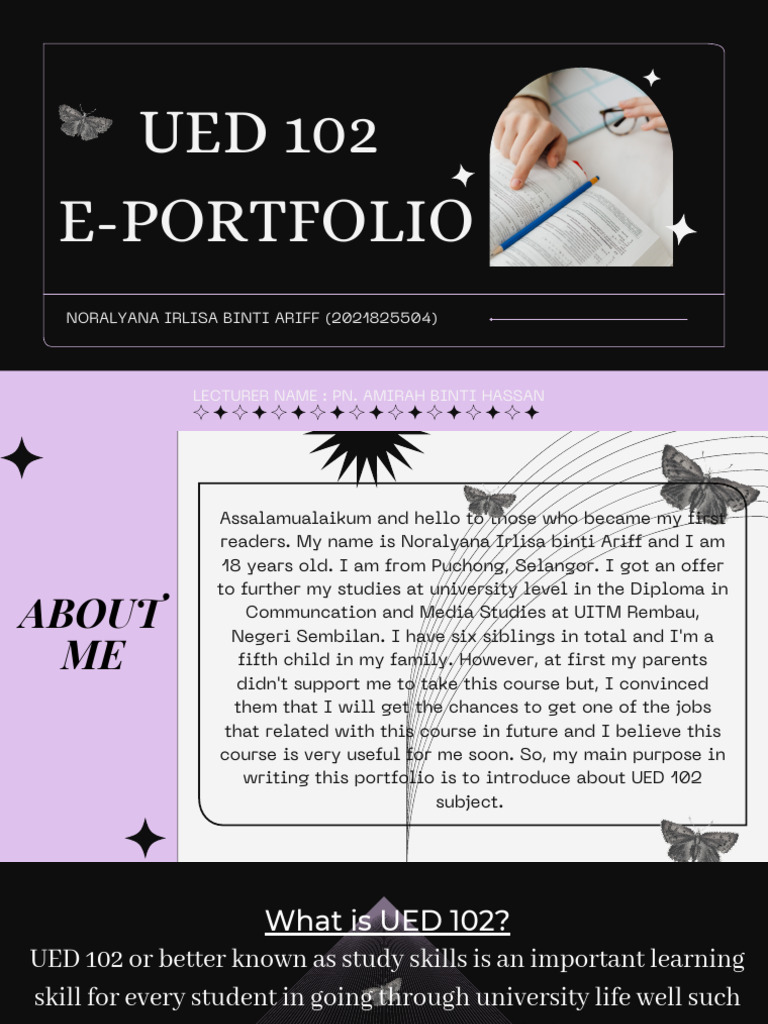 E-Portfolio Ued102 Example | PDF | Memory | Long Term Memory