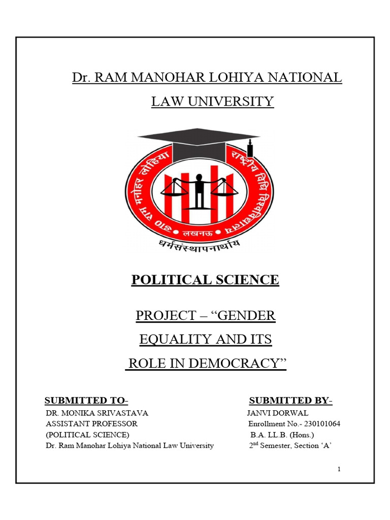Political Science - II Project | PDF | Social Equality | Gender Studies
