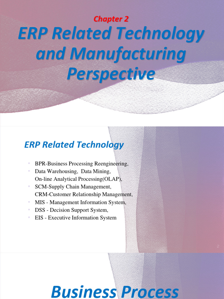 Chapter 2-ERP | PDF | Customer Relationship Management | Information Science