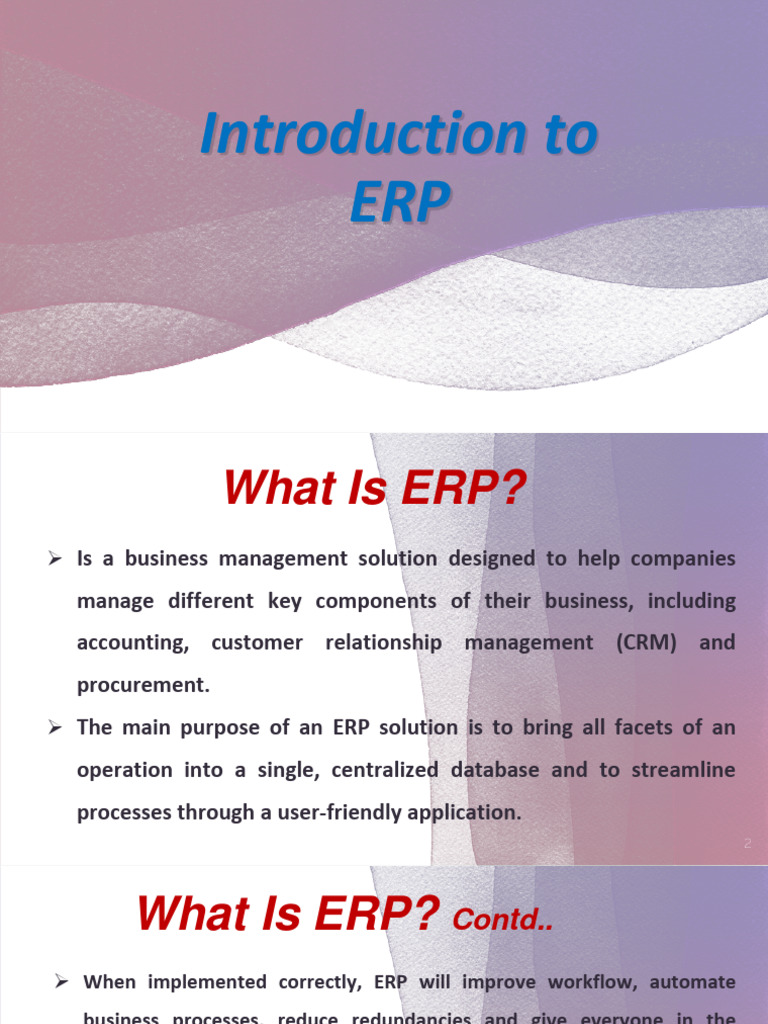 Chapter 1-ERP | Download Free PDF | Enterprise Resource Planning | Information Technology Management
