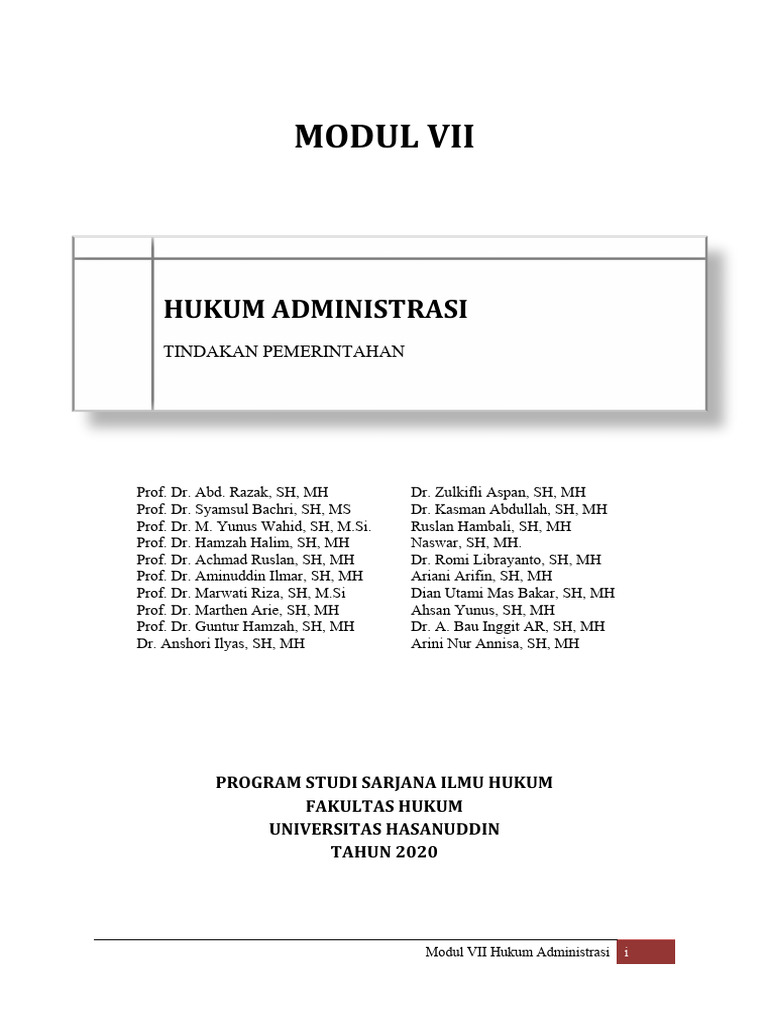 7 Modul Vii Han | PDF | Hukum