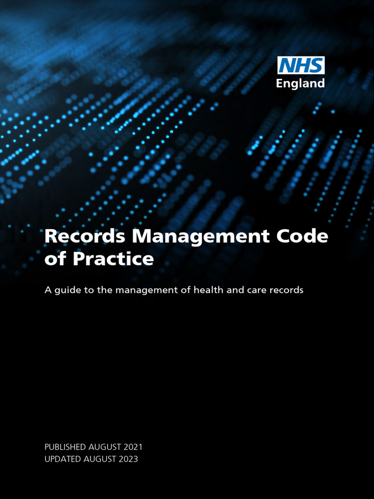 NHS Records Management Guide | PDF | Records Management | National ...
