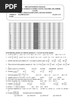 Mathematics Exam Questions For JSS1 First Term | PDF | Test (Assessment ...