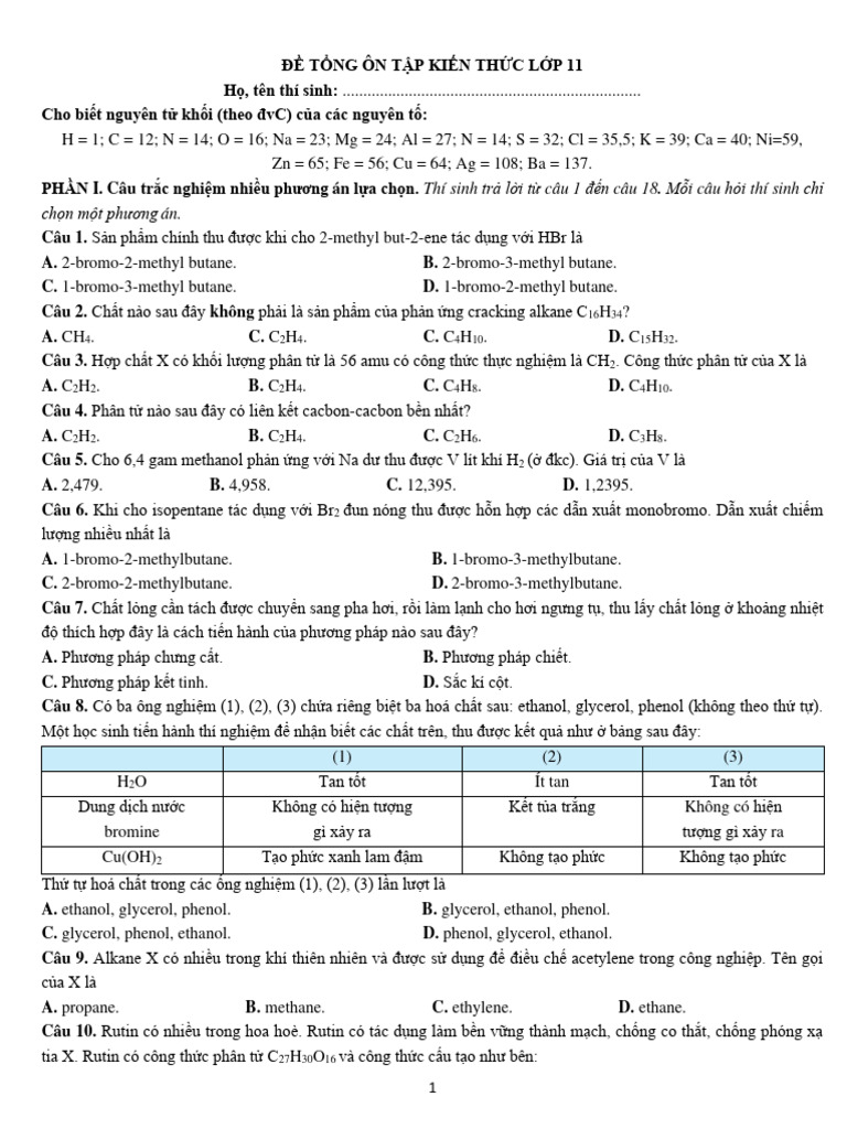 23 - 24. de Luyen Hoa 11 - HKII | PDF