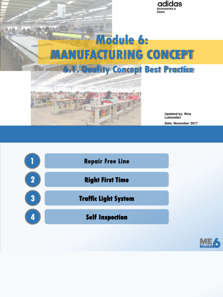 Adidas - Quality Concept Best Practice | PDF