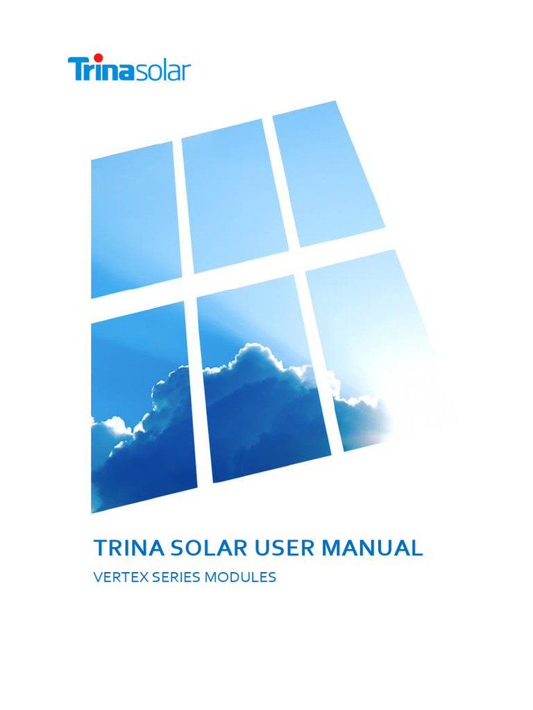 Vertex User Manual July2022 | PDF | Solar Panel | Photovoltaics