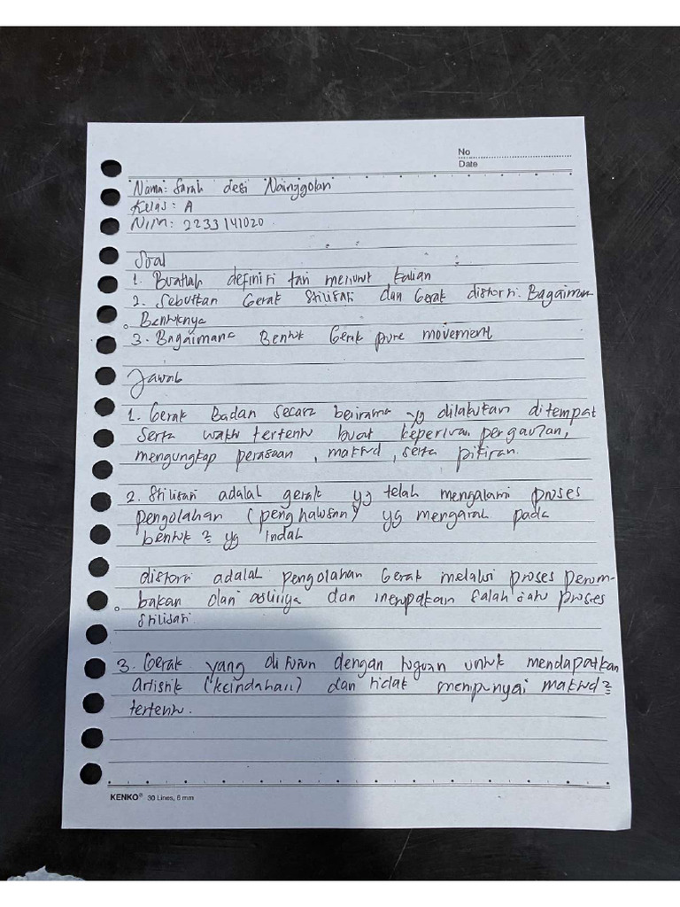 23 - Sarah Desi Nainggolan - TR1 | PDF