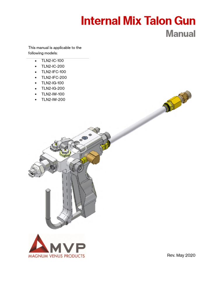 7.4.12 Internal Mix Talon Gun Manual | PDF | Personal Protective ...