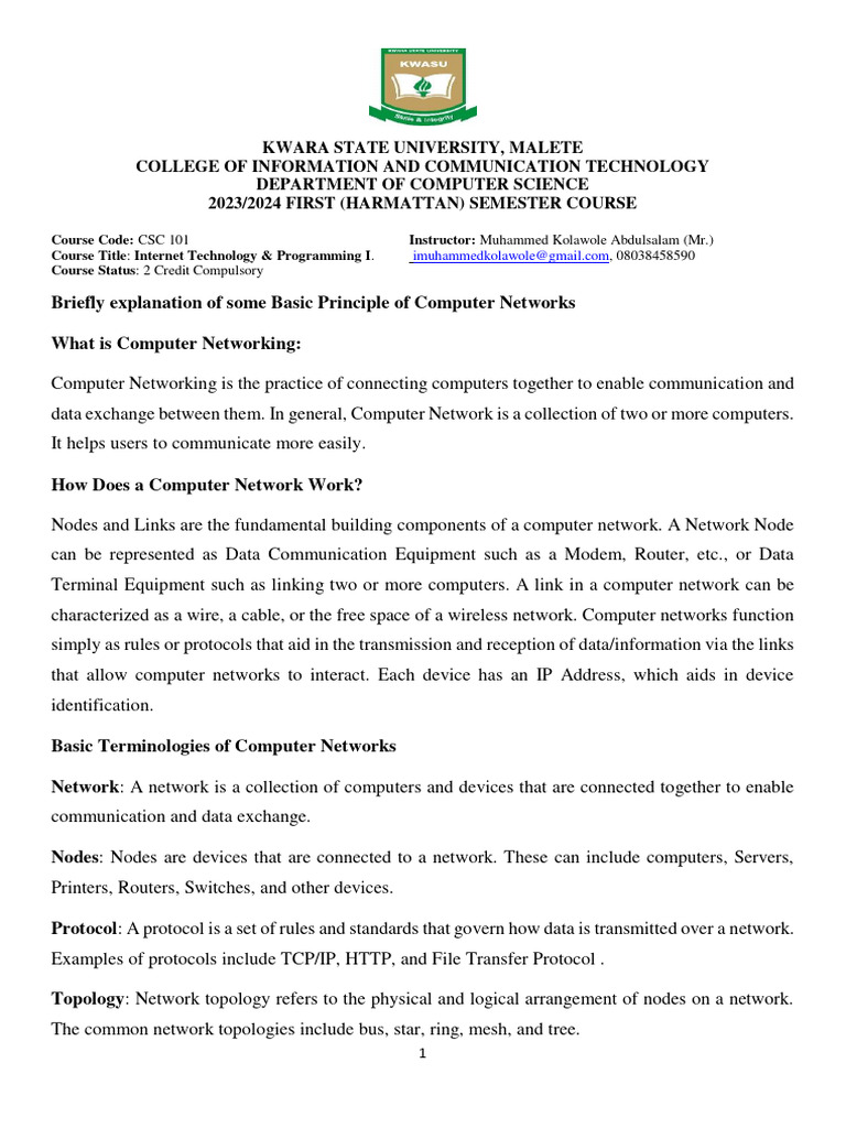 Internet Technology Module I | PDF | World Wide Web | Internet & Web