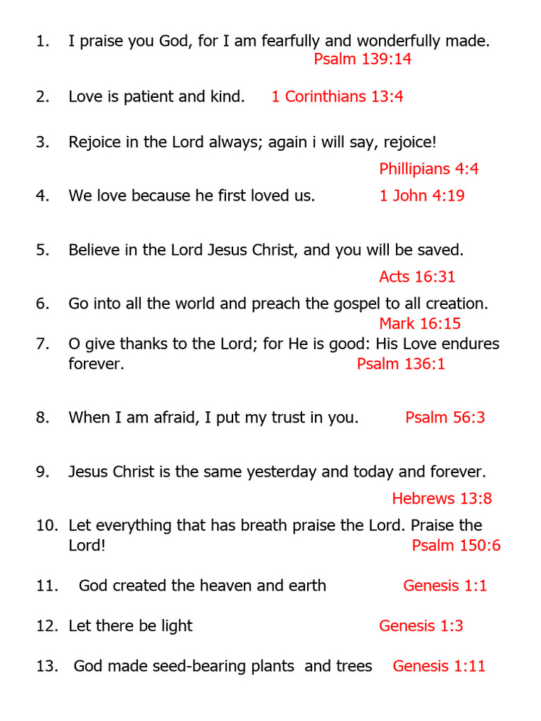 memory Verse | PDF | Gospel Of John | New Testament Content