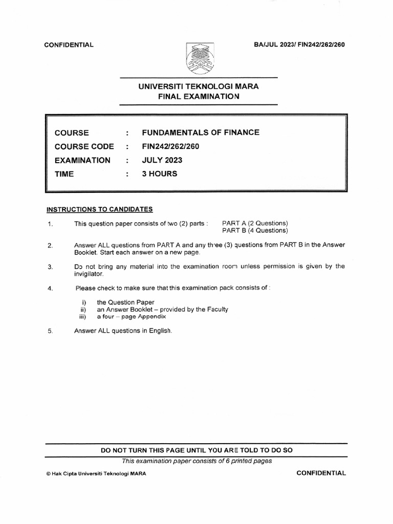 FIN242 | PDF