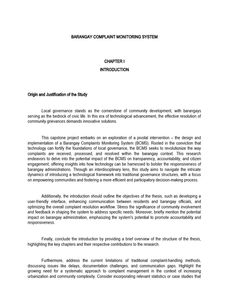 Barangay Complain Monitoring System | PDF | Governance | Computer File