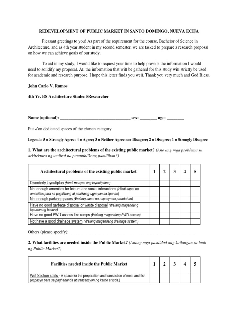 SURVEY-QUESTIONS public market | PDF