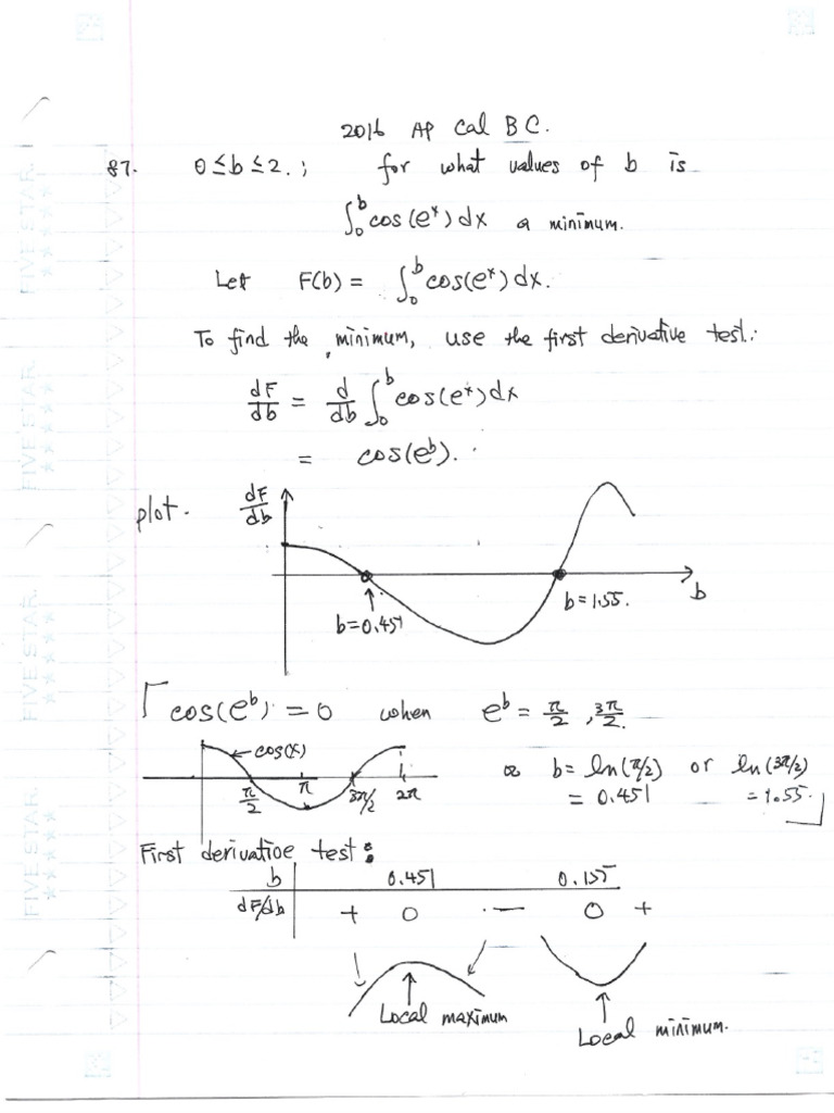 FTC&First Derivative Test | PDF