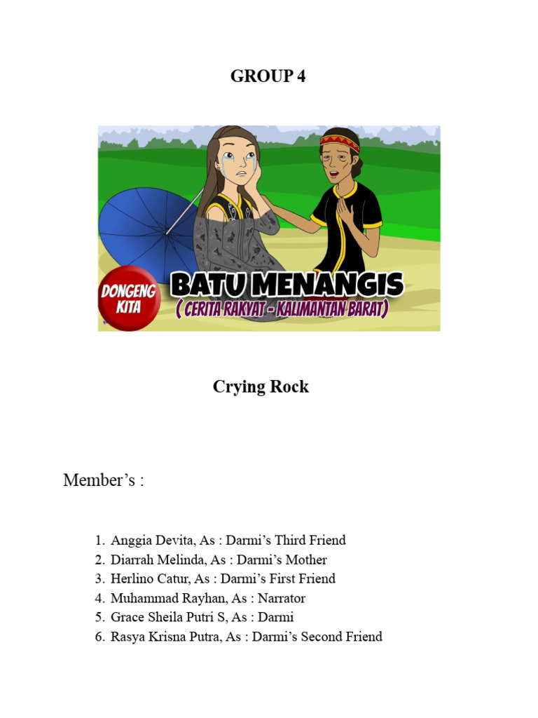 Crying Rock by Group 4 | PDF