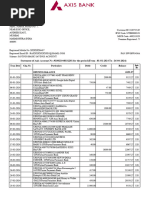 Axis Bank Statement Sample | PDF