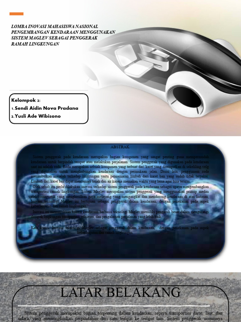 Presentasi Inovasi Maglev | PDF