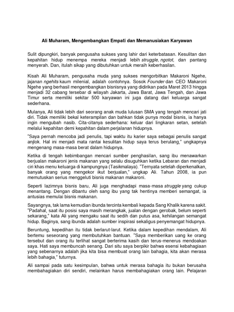 Tugas 2 - MANAJEMEN BISNIS - DEDE PERMANA ZENAL | PDF