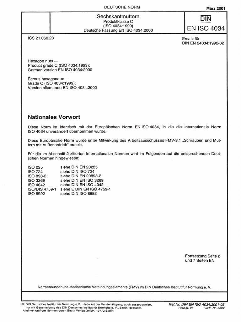 DIN EN ISO 4034-2 | PDF